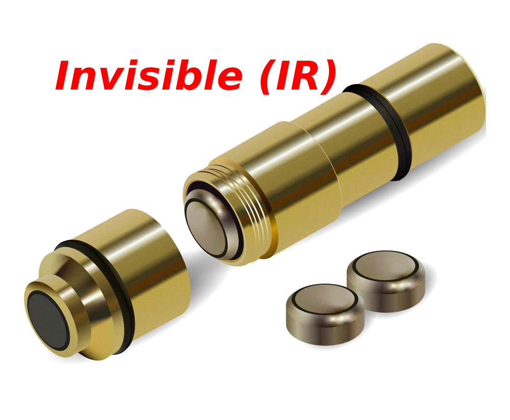 Works with Invisible (IR) laser – iDryfire