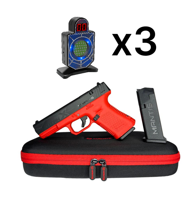 TITAN X DRY-FIRE Laser Training + 3x REACTIVE TARGETS | G19 / 45 / G17 ...
